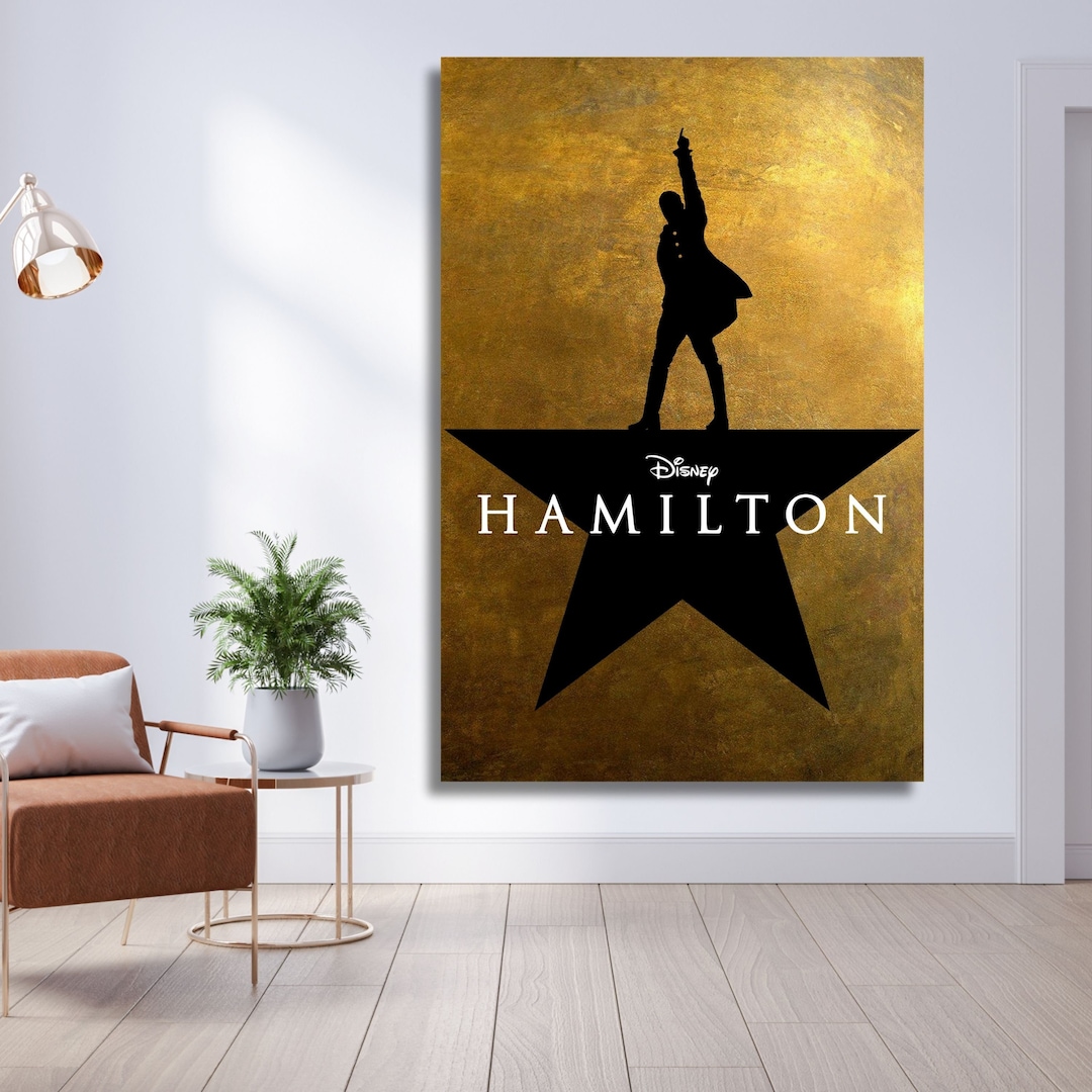 Hamilton Musical Theatre Art Canvas Poster Print | Hamilton Musical ...