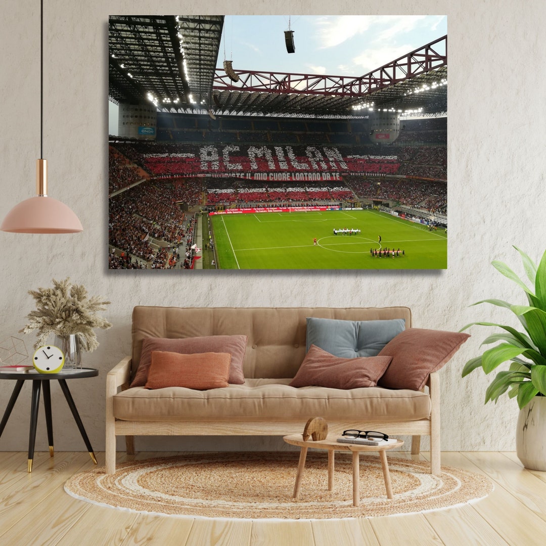 AC Milan San Siro Stadium Ready to Hang Canvas,ac Milan Fan Gift ...