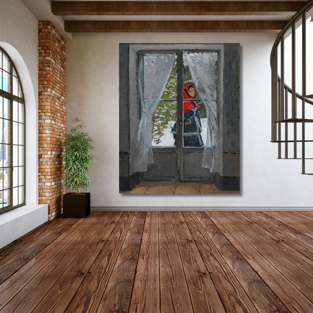 The Red Kerchief (1868–1873) by Claude Monet Wall Design Claude Monet ...