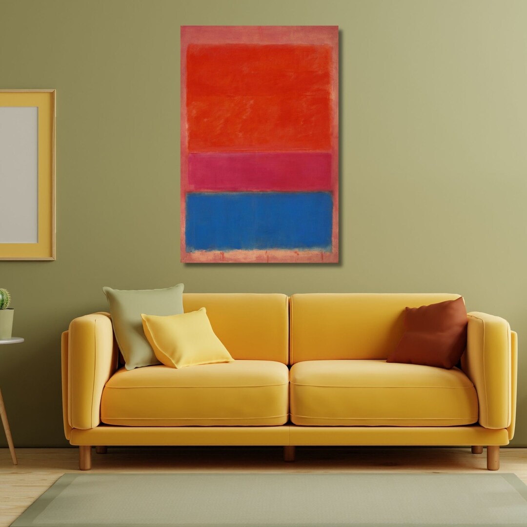 Mark Rothko Boho Canvas Design Rothko Style Poster Reproduction Print ...