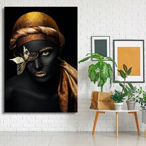 CANVAS WALL DESIGN African Woman Canvas Wall Art, Canvas Wall Set ...
