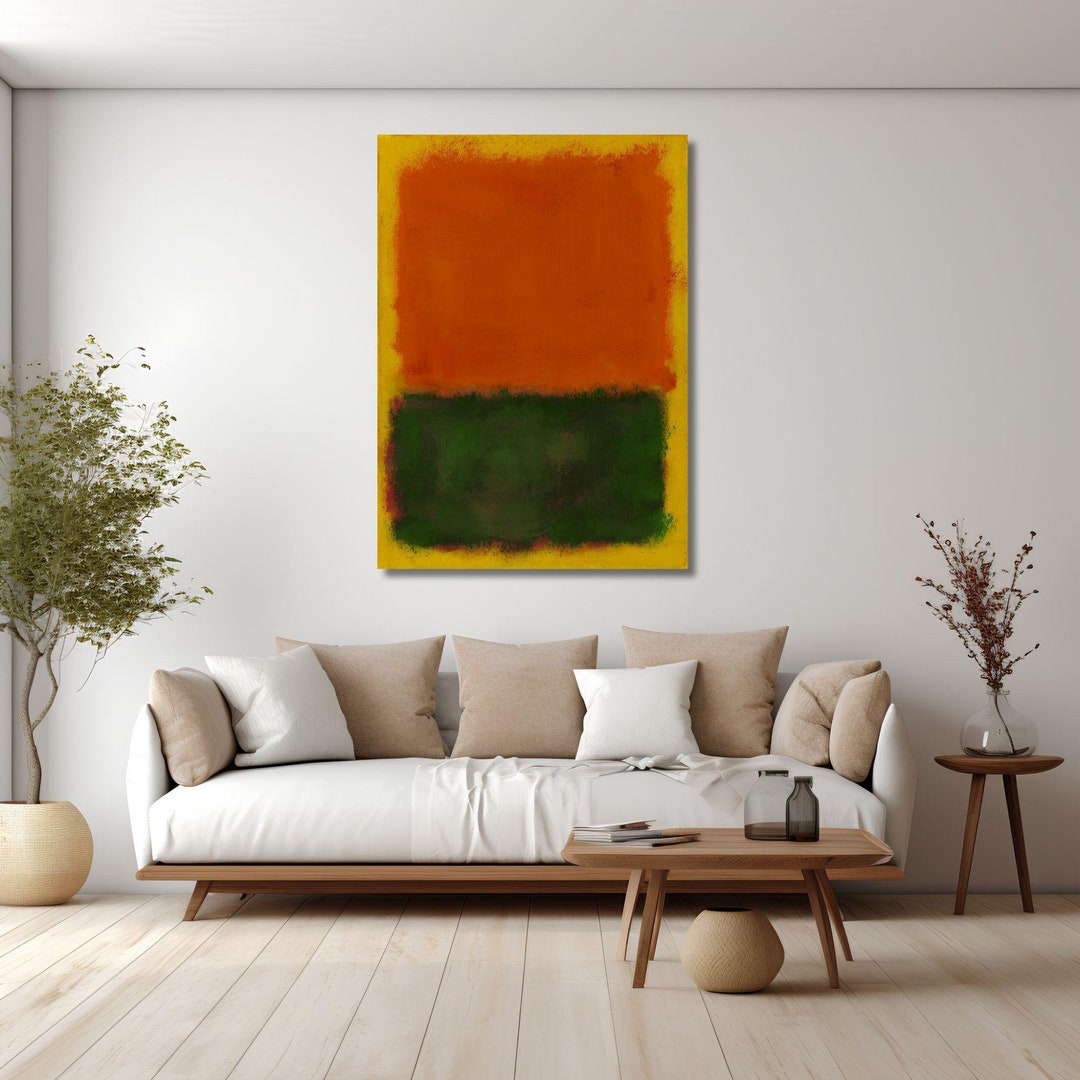 Mark Rothko Boho Canvas Design Rothko Style Poster Reproduction Print ...