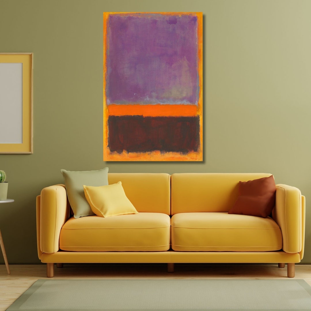 Mark Rothko Purple Boho Canvas Design Rothko Style Poster Reproduction ...