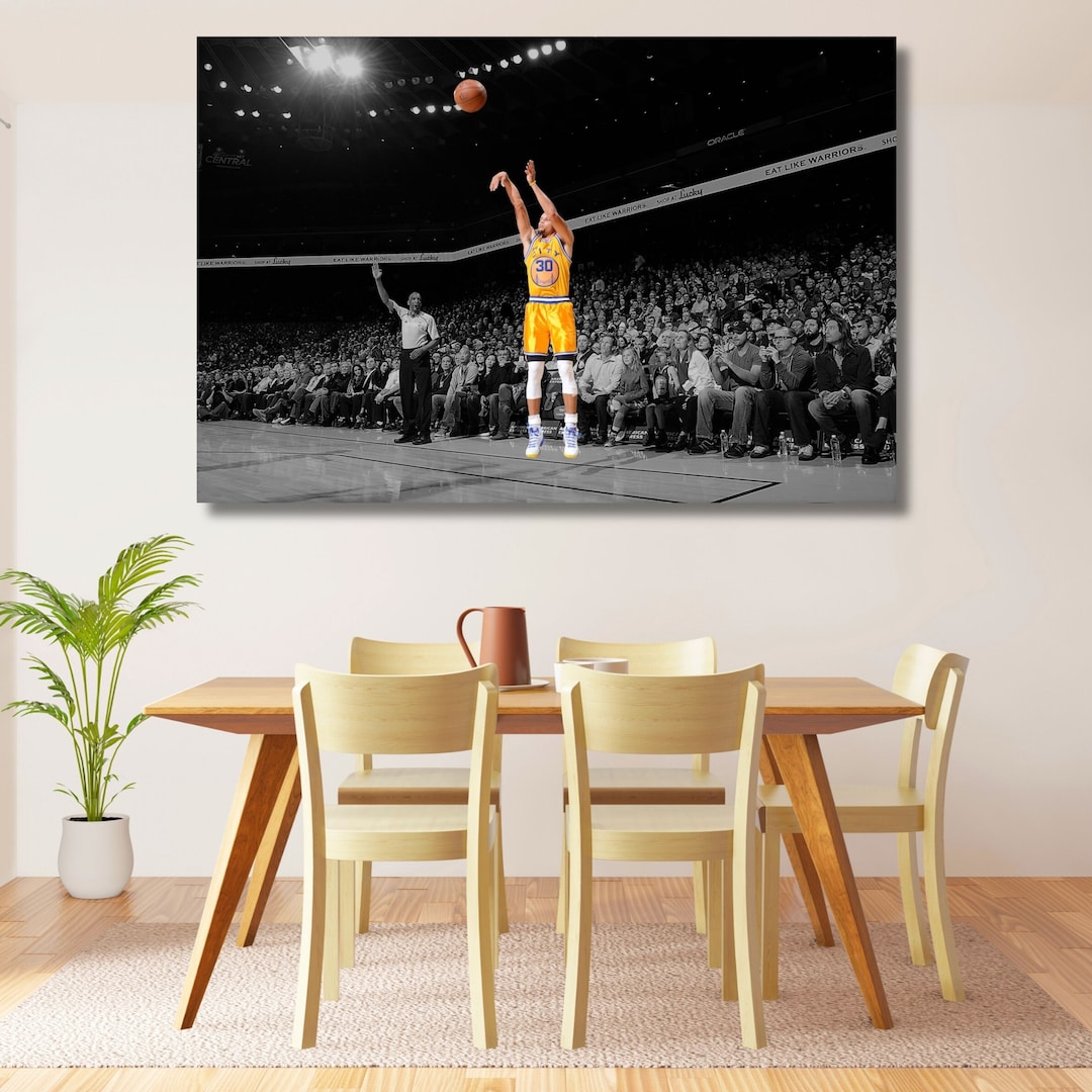 Canvas Wall Design Stephan Curry Last Shot Poster Canvas Wall Art ...