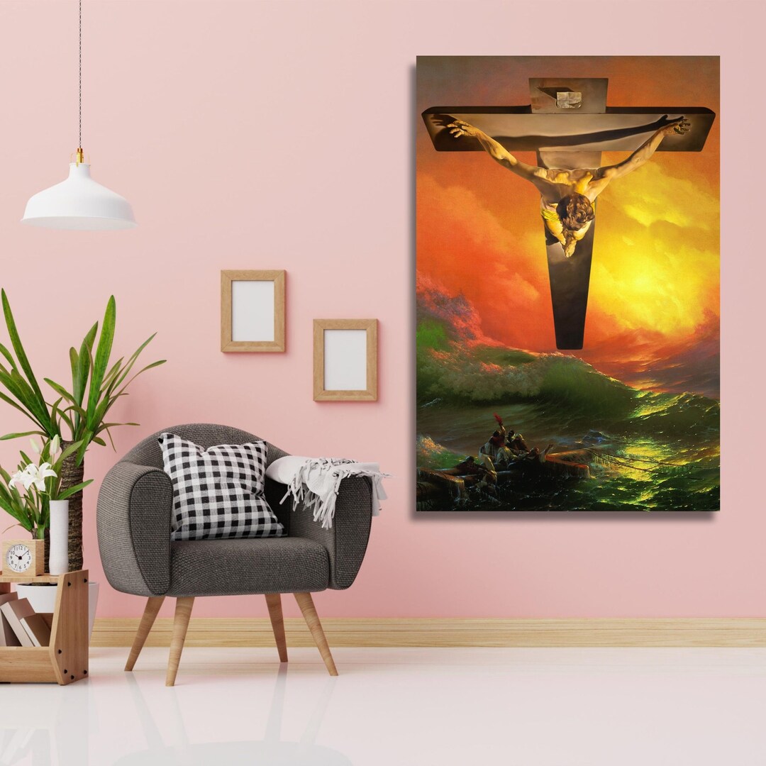 CANVAS WALL DESIGN Salvador Dali Christ of St John of the Cross Canvas ...