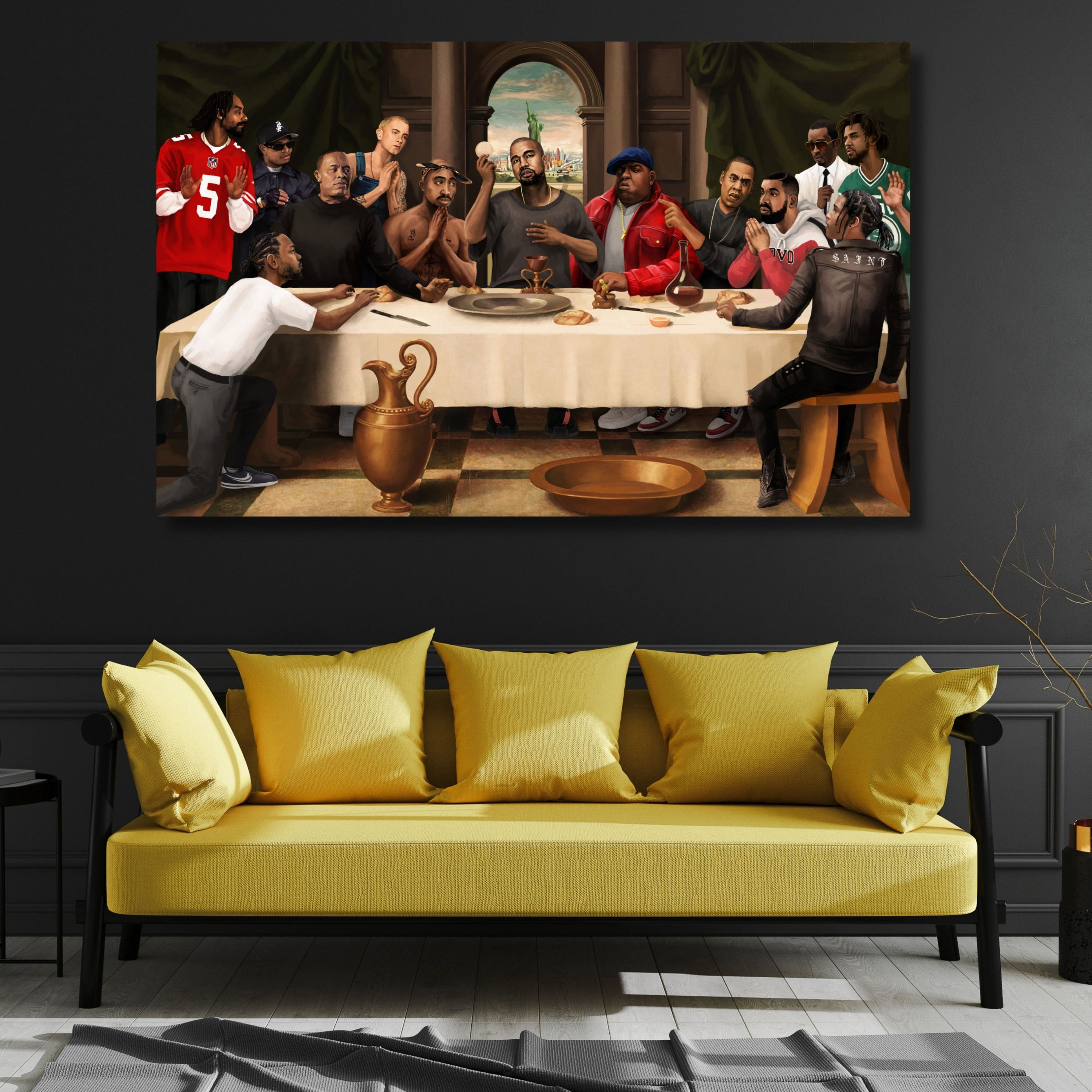 Rappers Last Supper Design Rap Music Legends Are Together on Last ...