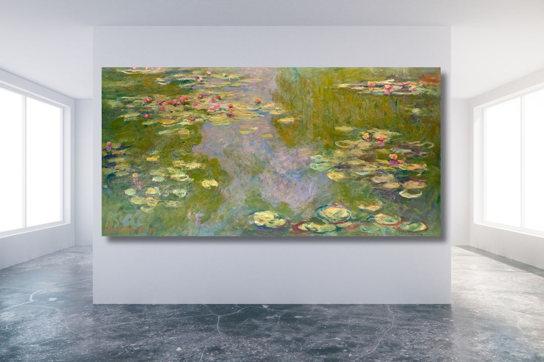 Claude Monet Water Lilies (1919) by Canvas Design Print Wall Still Life ...