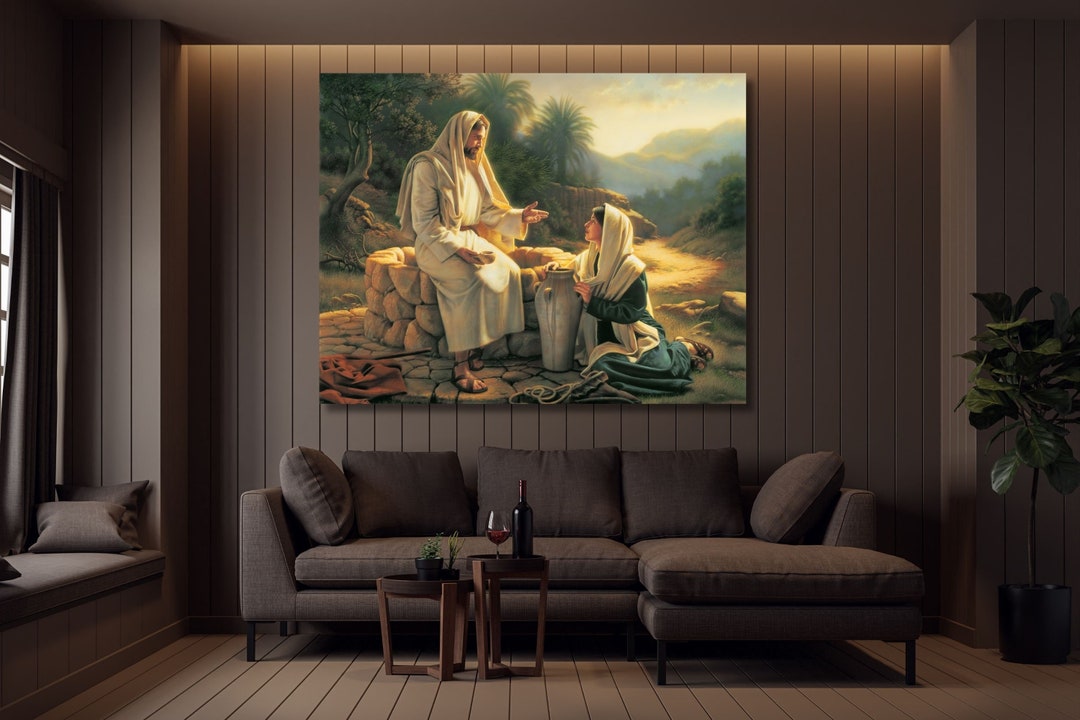 Jesus Canvas Wall Art Religious Wall Decor Jesus Christ Bible Art Print ...