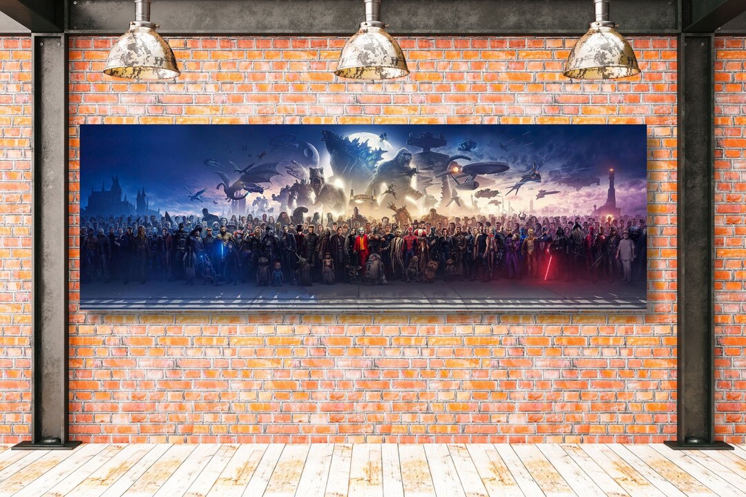 Movie Pano on Canvas, Blockbuster Fine Art Panorama Canvas Print, 150 ...