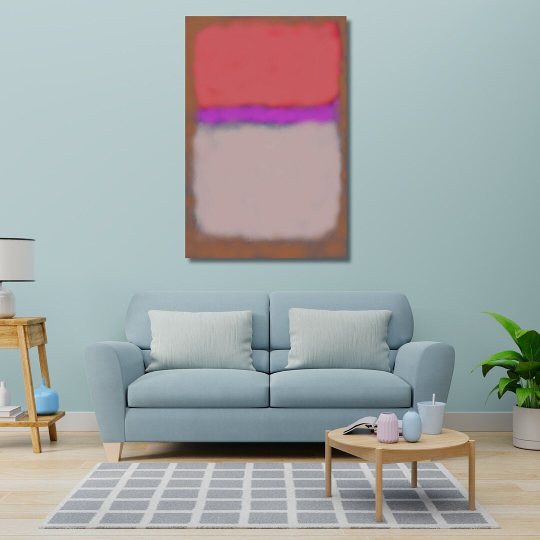 Mark Rothko Pink Boho Canvas Design Rothko Style Poster Reproduction ...