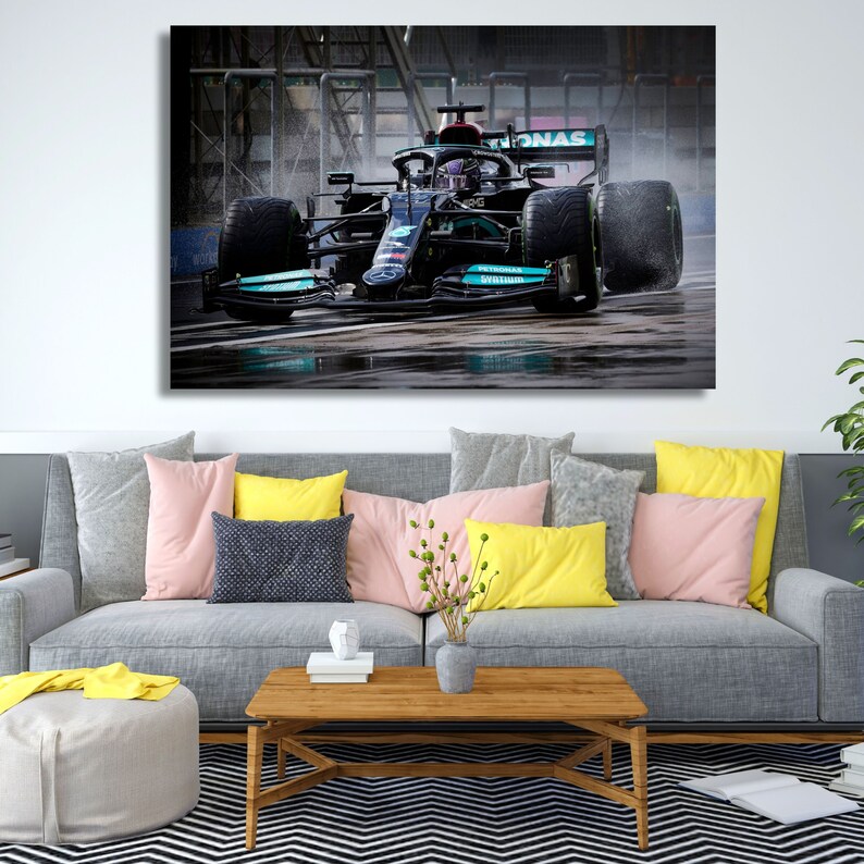 CANVAS WALL DESIGN Lewis Hamilton Canvas Print,formula One F1 Grand ...