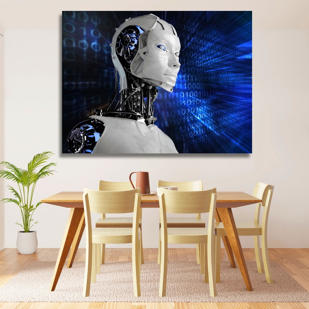 Canvas Wall DESIGN Artificial Intelligence Sophia Artificial ...