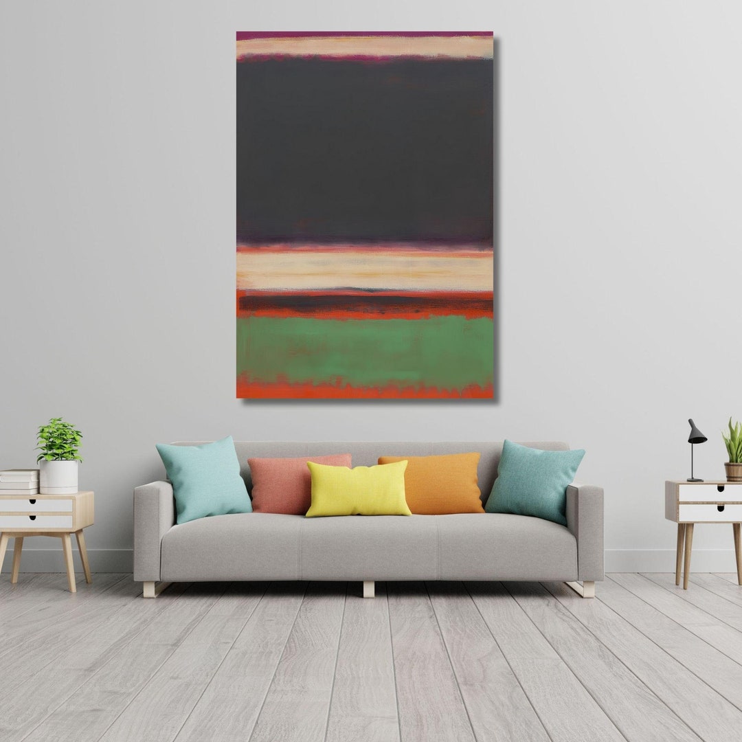 Mark Rothko Boho Canvas Design Rothko Style Poster Reproduction Print ...