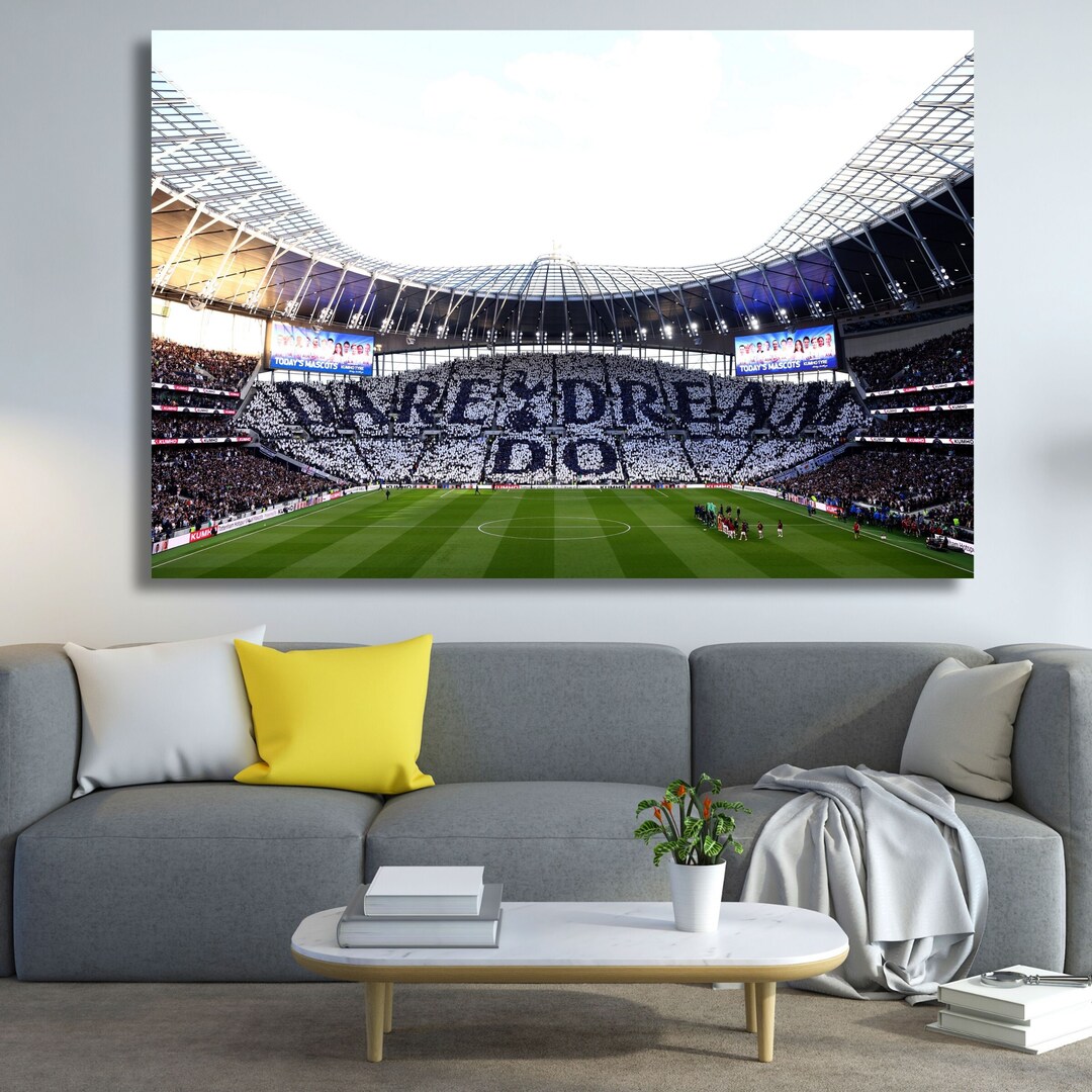 Tottenham Hotspur Stadium Poster, Tottenham Hotspur Stadium Canvas Wall ...