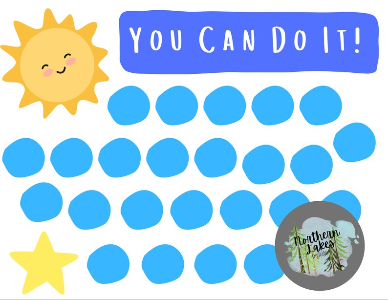 Printable Reward Chart Potty Training Incentive - Etsy