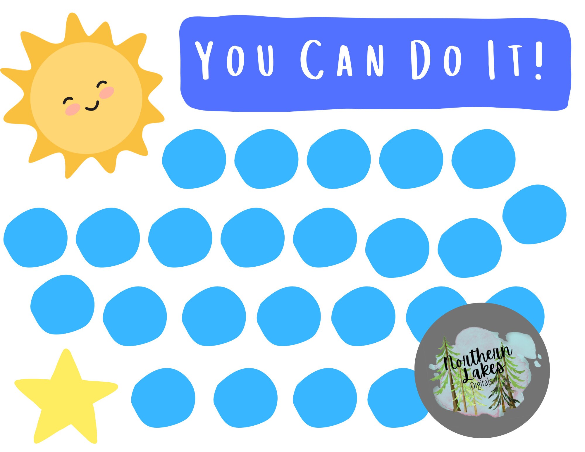 Printable Reward Chart Potty Training Incentive - Etsy