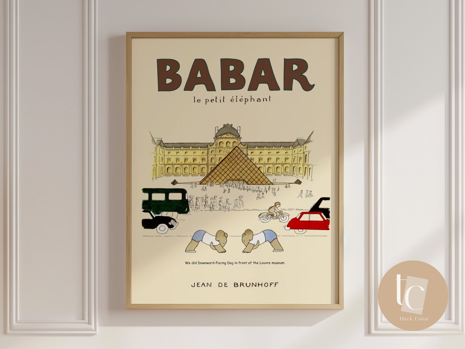 Babar the Elephant Nursery Wall Art Retro Kids Decor Quote Wall Art ...