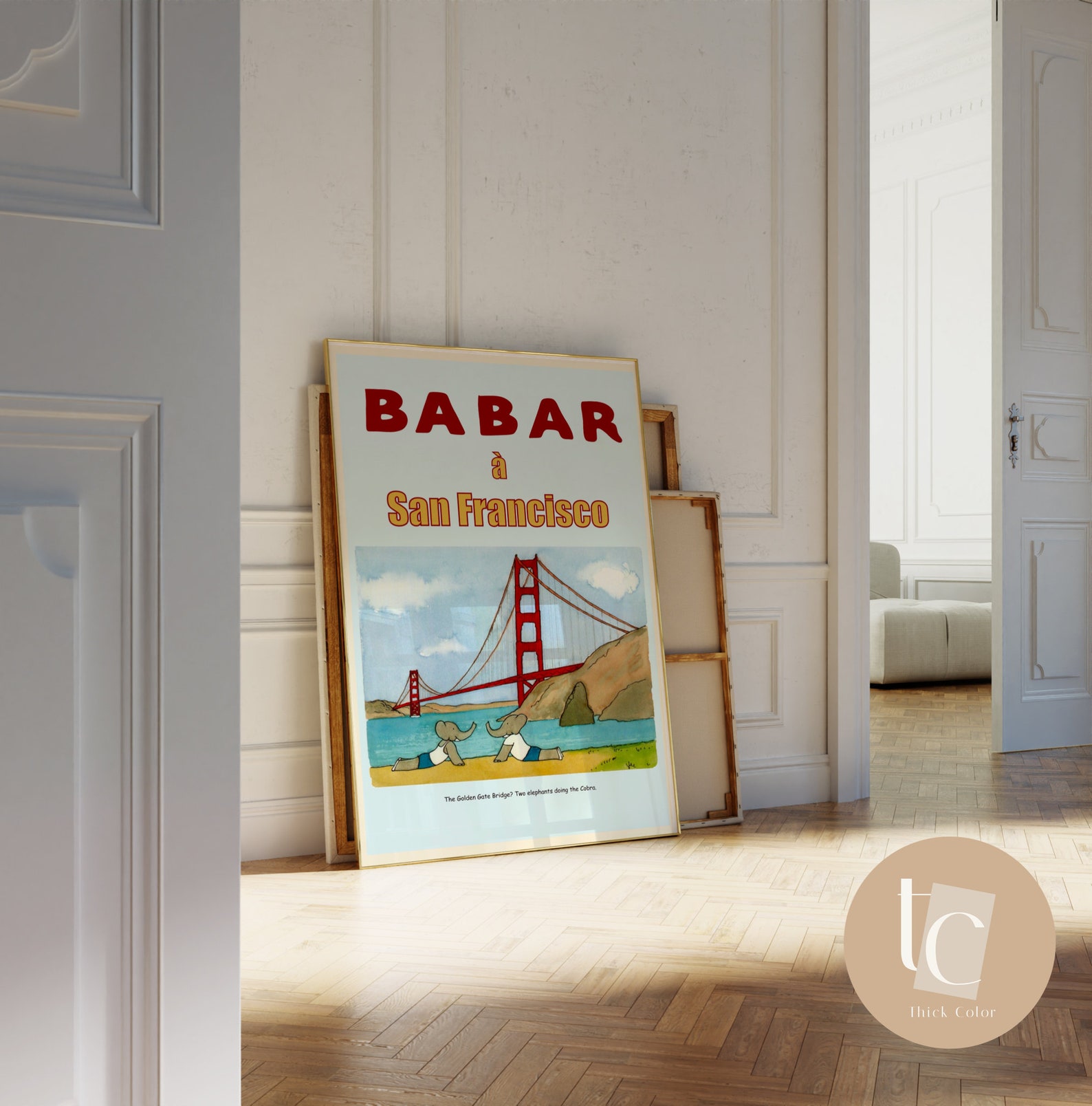 Babar the Elephant Nursery Wall Art Retro Kids Decor Quote Wall Art ...