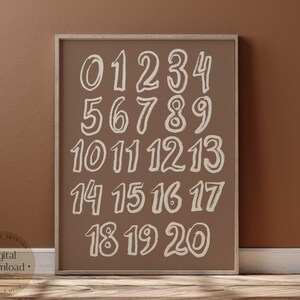 Alphabet Poster Set of 3 Shapes and Numbers ABC Poster Nursery Wall Art ...