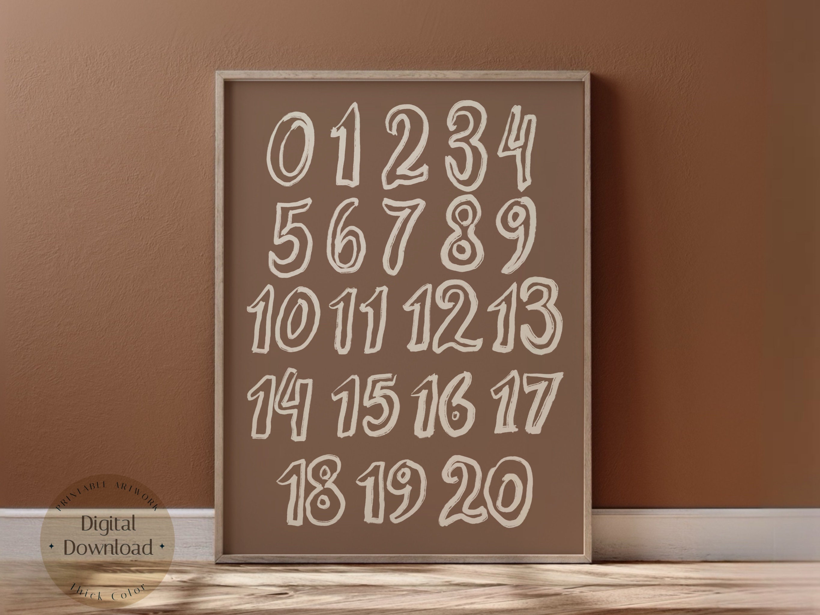 Alphabet Poster Set of 3 Shapes and Numbers ABC Poster Nursery Wall Art ...
