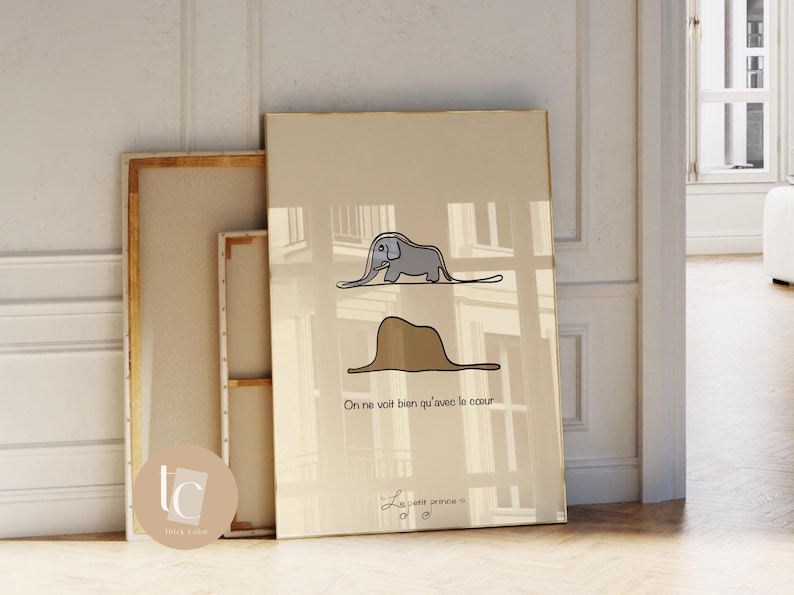 Le Petit Prince Canvas Print, Retro Nursery Decor - Etsy UK