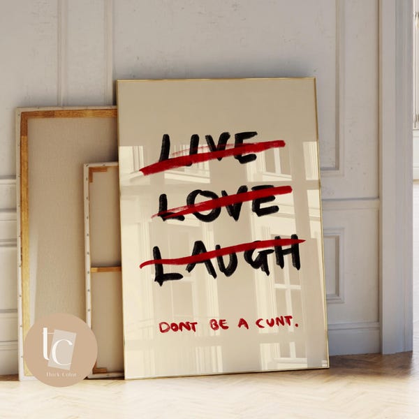 Stay Positive It Annoys People Funny Wall Art Print Quote Poster Rude ...