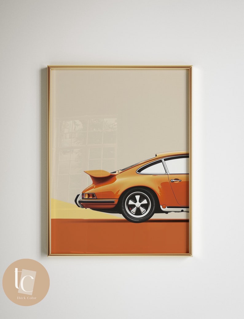 Porsche 911 Art Print Canvas Poster Car Wall Art Porsche 911 Poster ...