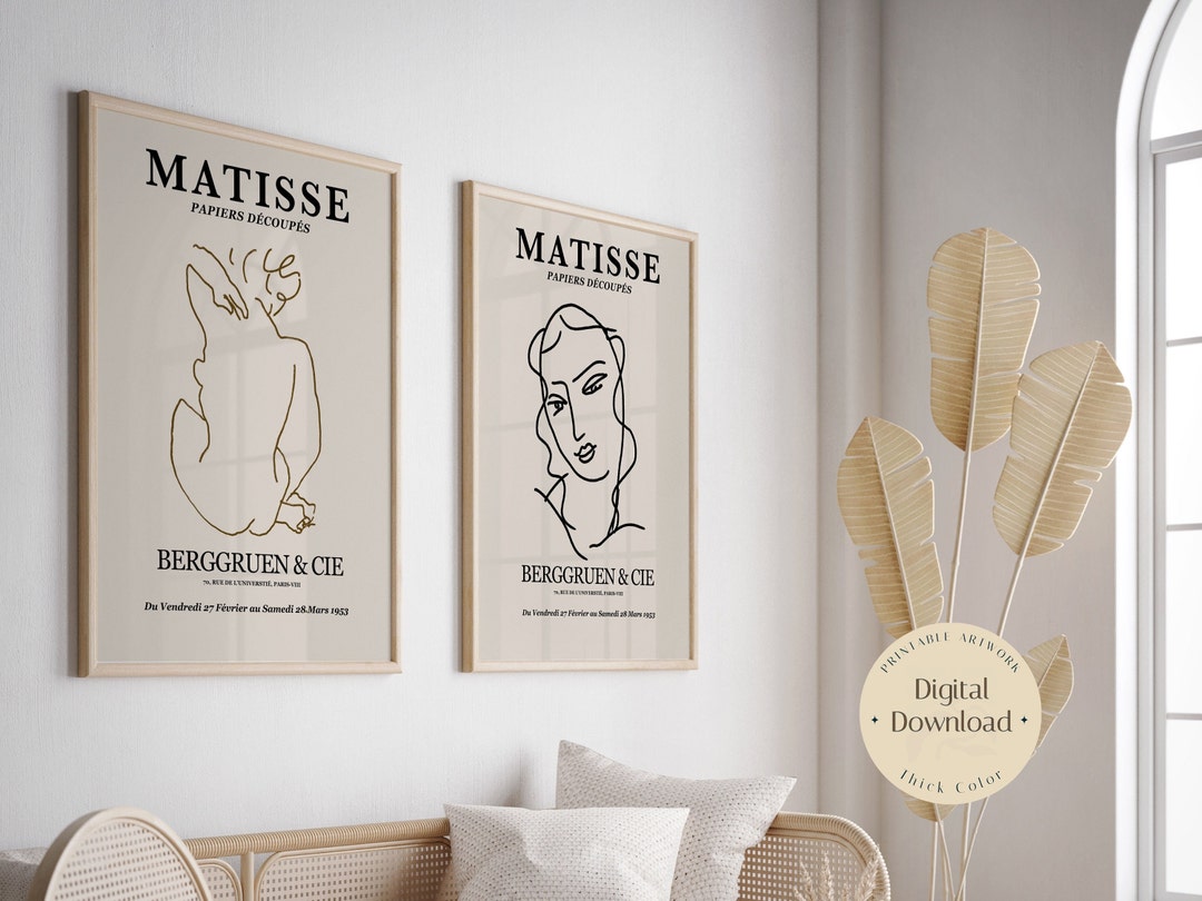 Matisse Print Set of 2 DIGITAL DOWNLOAD, Colorful Abstract Art Prints ...