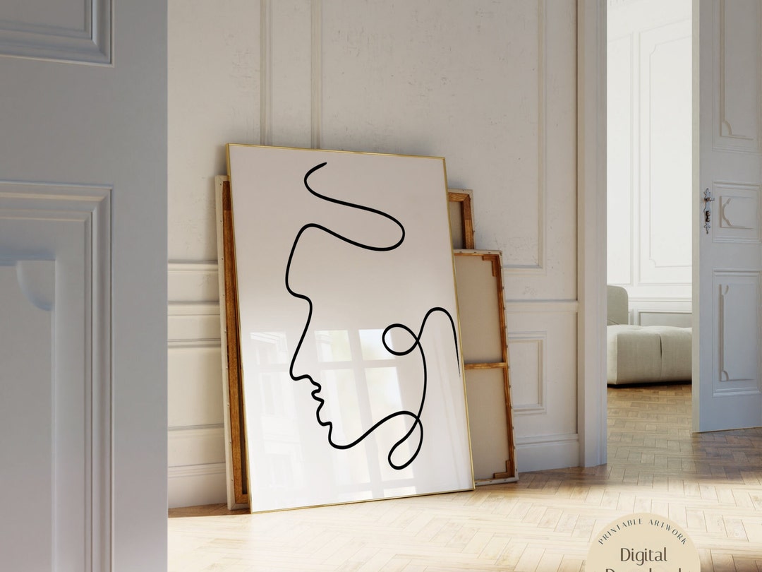 Line Art, Minimalist Poster, Minimalist Print, Modern Art, Minimalist ...