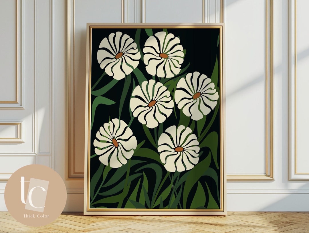 Botanical Canvas Print Set, Abstract Floral Wall Art - Etsy