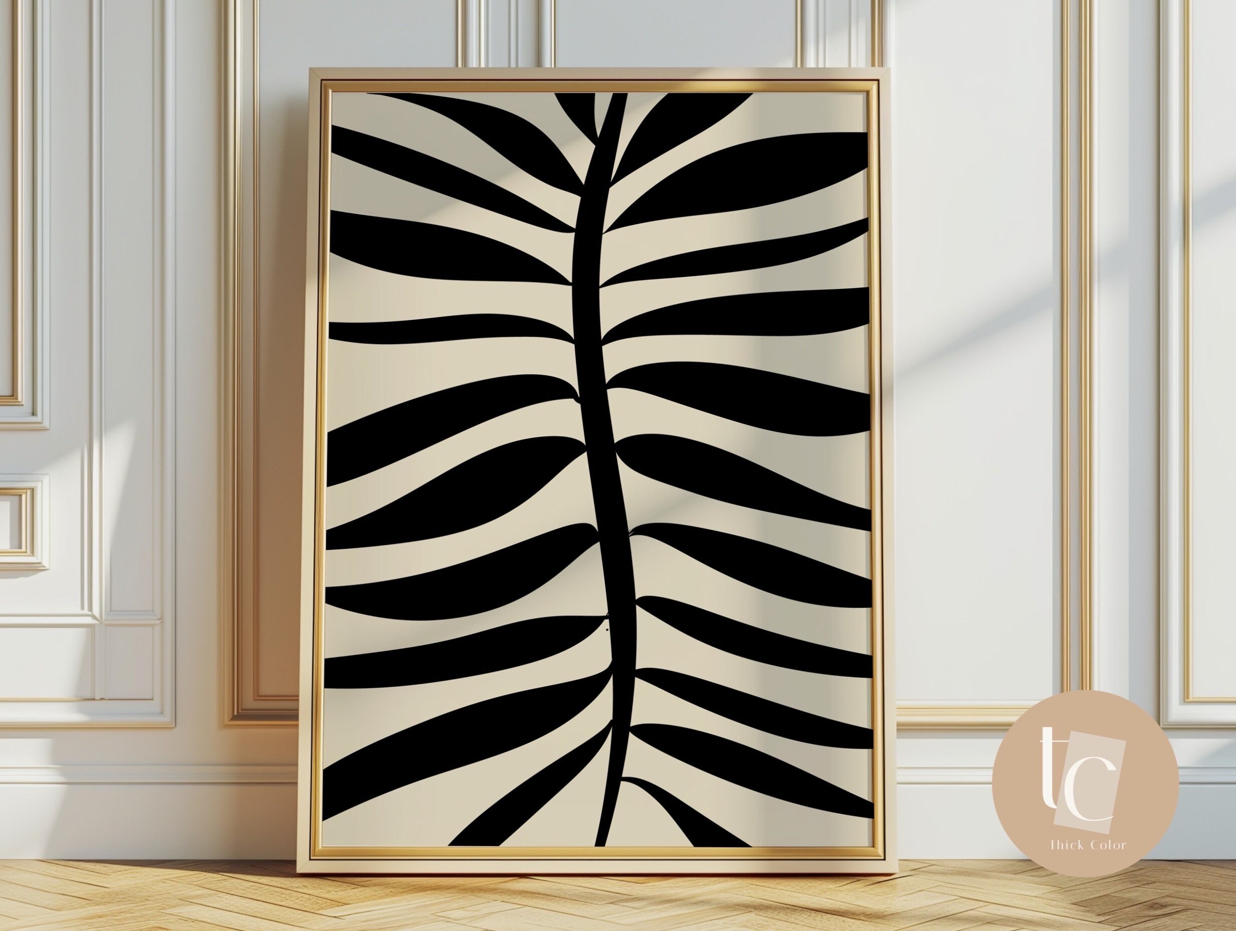 Botanical Abstract Poster Set of Two Botanical Print Boho Living ...