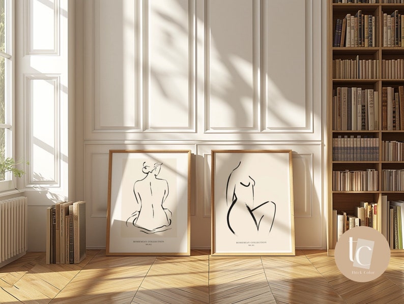 Two Frame Mockup – Interior Wall Art, DIN A Ratio (digital Download ...