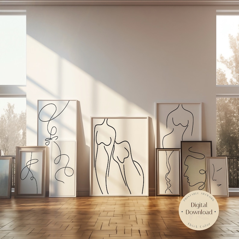 Original Line Art, Minimalist Poster, Minimalist Print, Modern Art ...