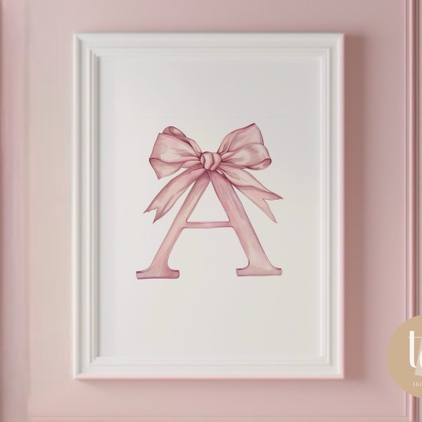 Girl With Pink Bow - Etsy