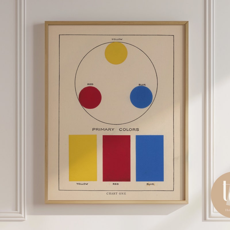 Primary Color Print - Etsy