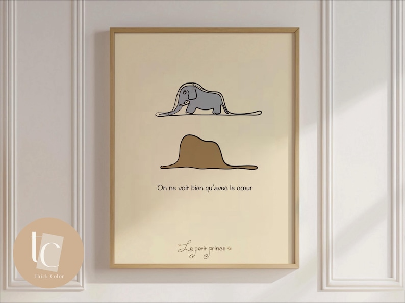 Le Petit Prince Canvas Print, Retro Nursery Decor - Etsy UK