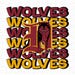 Dothan High Repeating Wolves Instant Digital Download- POD- PNG ...