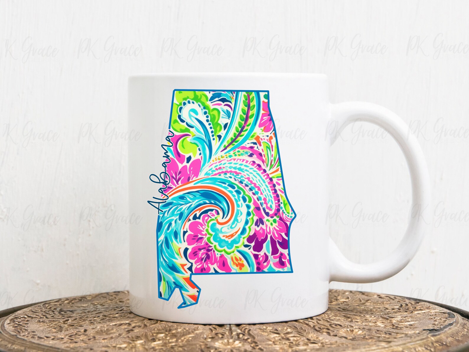 Preppy Alabama Instant Digital Download Sublimation Design State Design ...