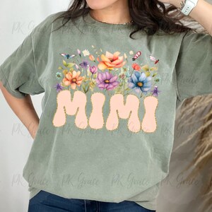Floral Retro Mimi DIGITAL DOWNLOAD Sublimation Design-mother's Day-mom ...