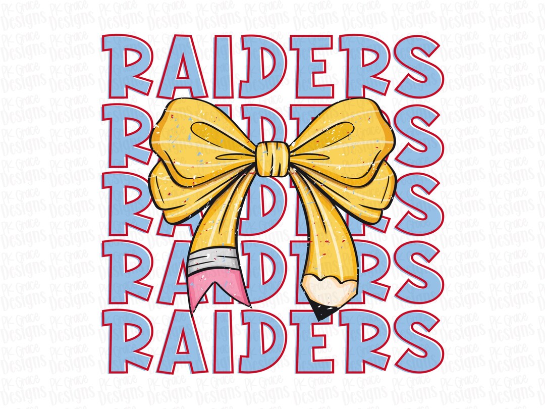 Raiders Coquette School Team Design - Instant Digital Download - Etsy