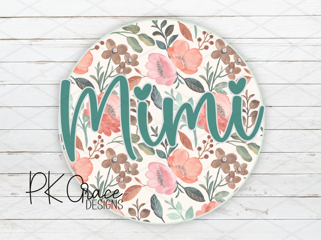 Floral Mimi Circle- DIGITAL DOWNLOAD- Sublimation Design-mother's Day ...