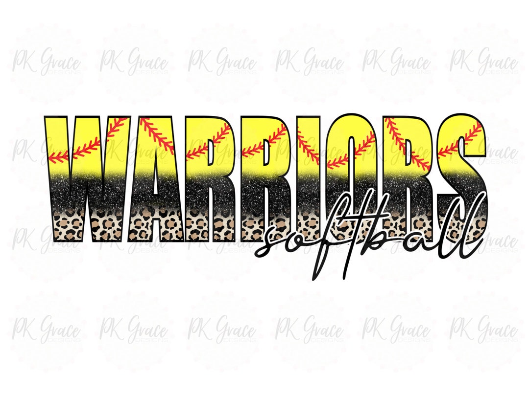 Warriors Softball Cheetah Print Instant Digital Download - Etsy