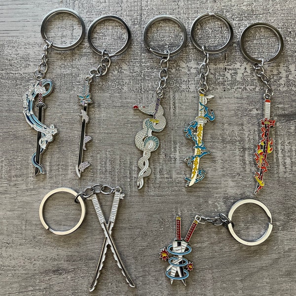 Anime Keychain - Etsy