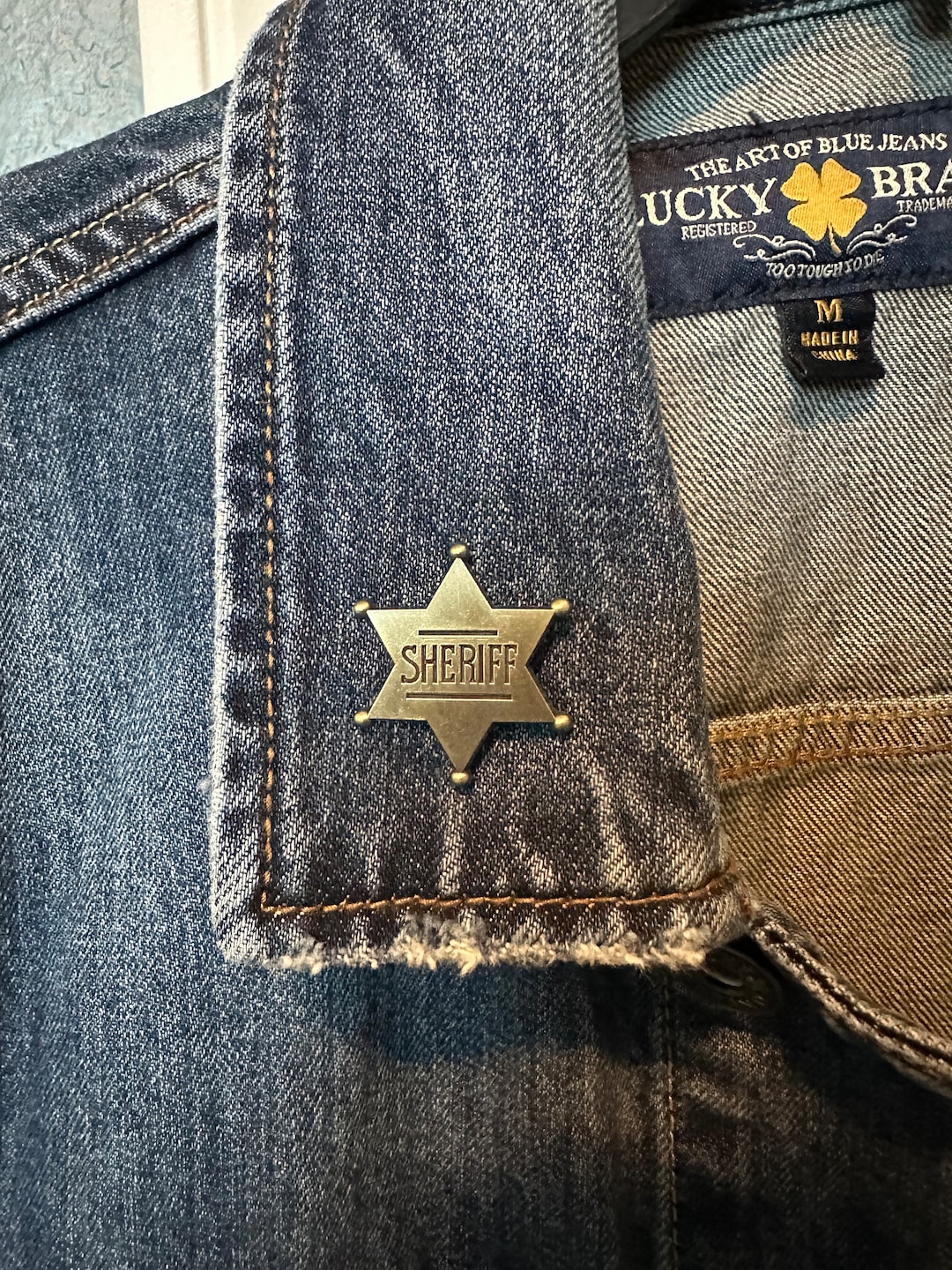 Sheriff Star Badge Enamel Pin - Etsy