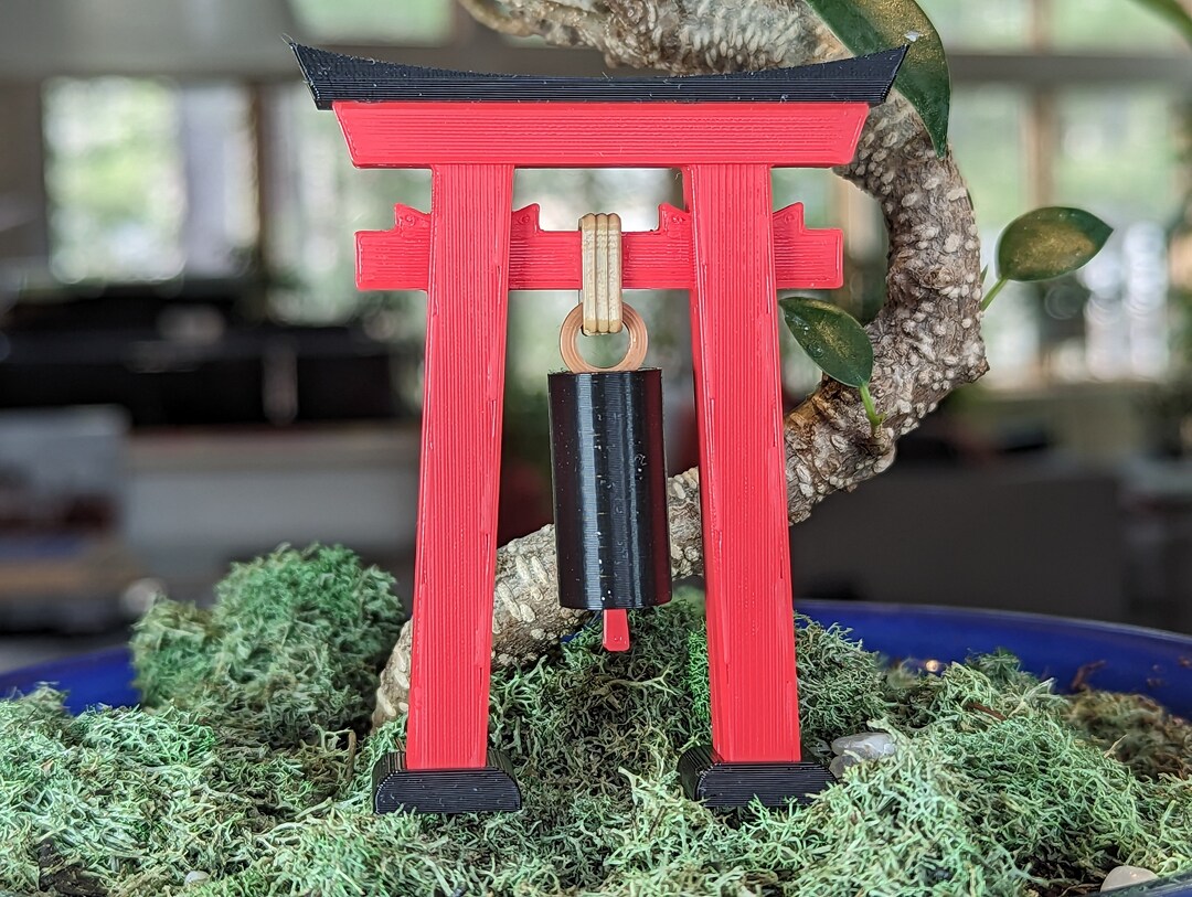 Miniature Torii With Bell - Etsy