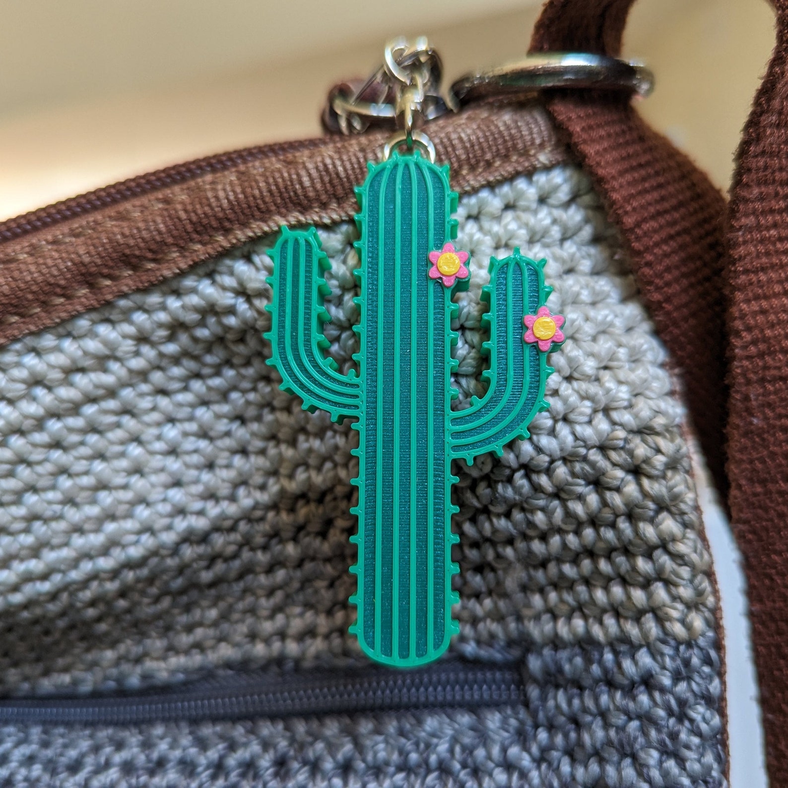 Saguaro Cactus Keychain - Etsy