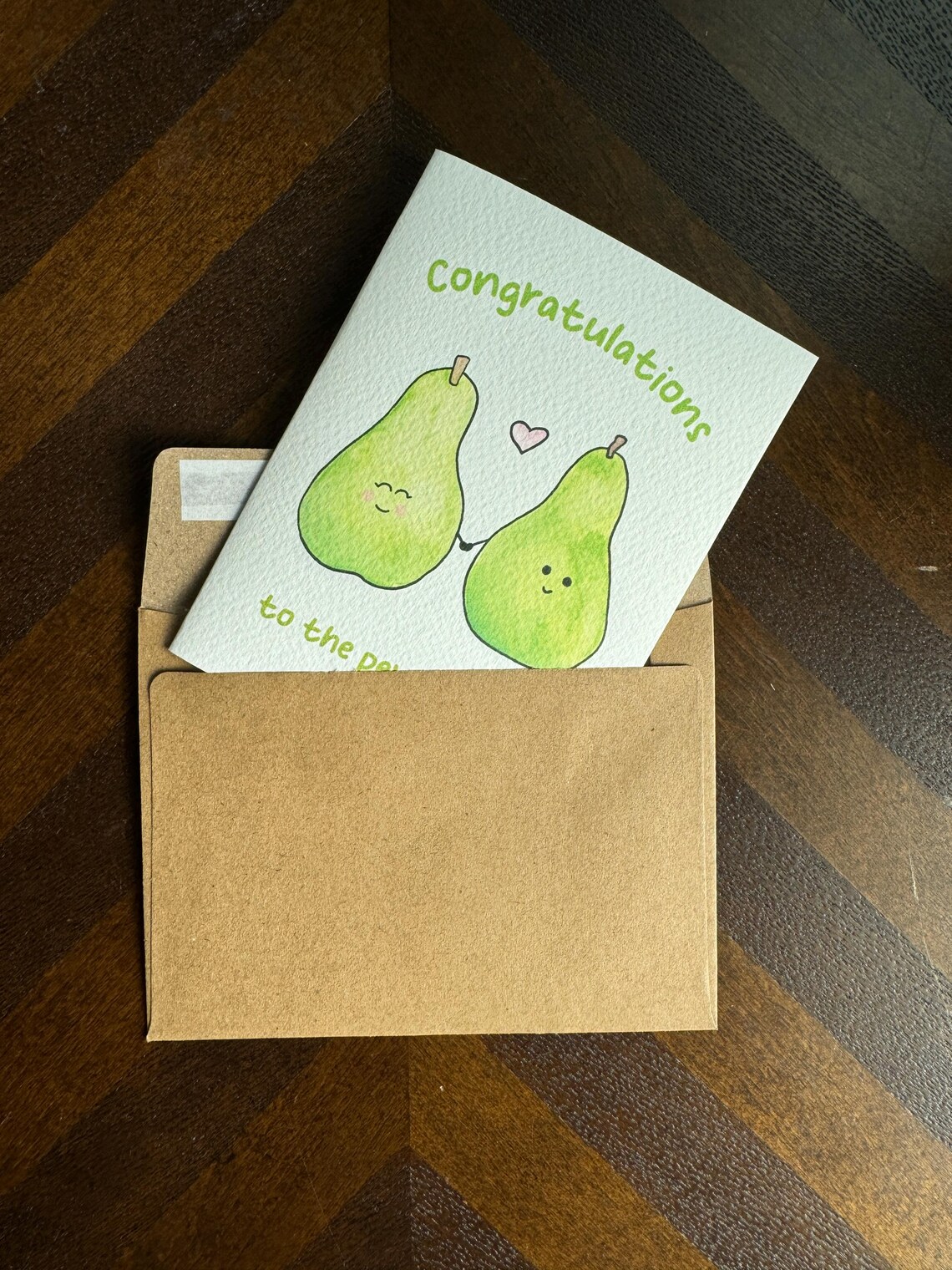 Congratulations to the Perfect Pear - Cute Engagement - Her and Him ...