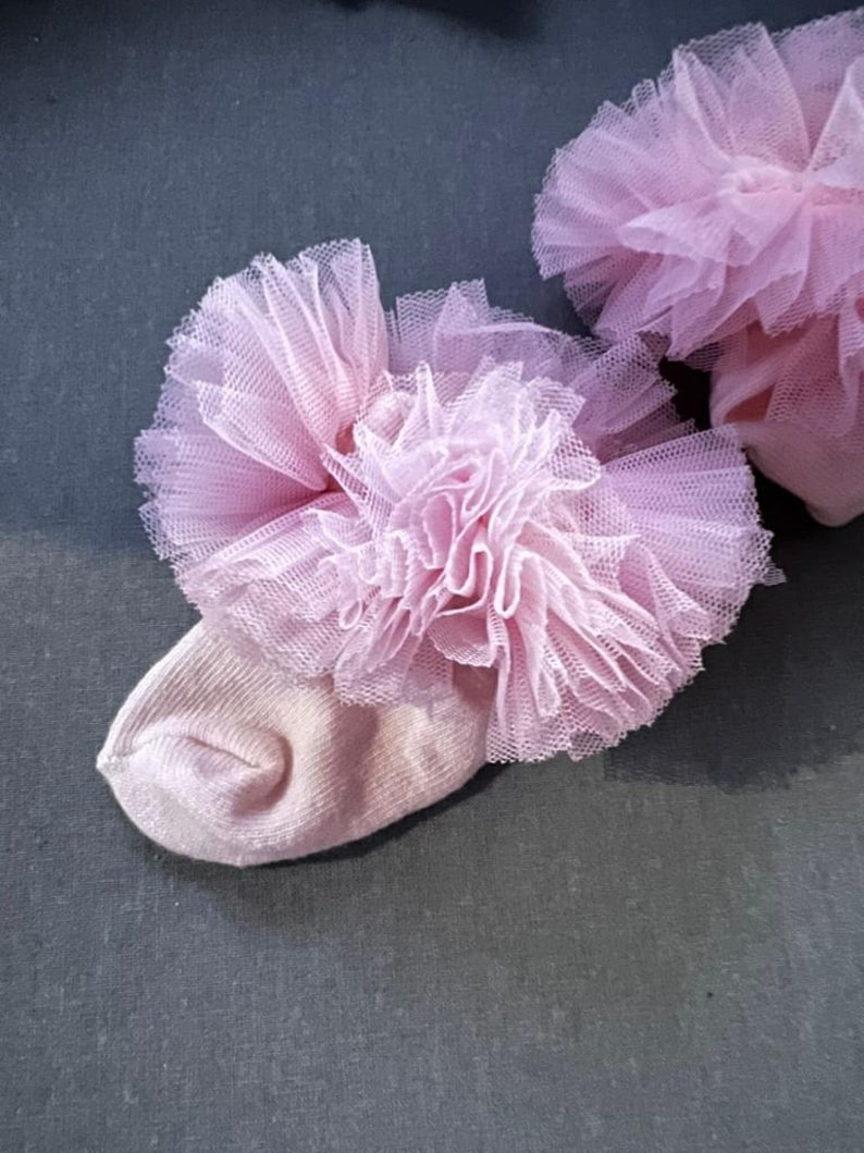 Super FLUFFY Ruffle TUTU Socks | Baby Tulle Socks | Baby Socks | Baby ...