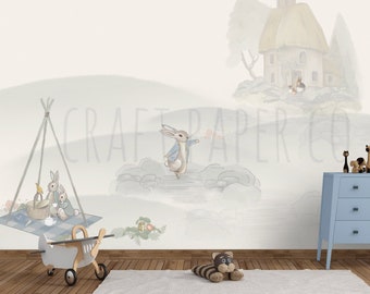 Peter Rabbit Nursery Wallpaper - Etsy UK