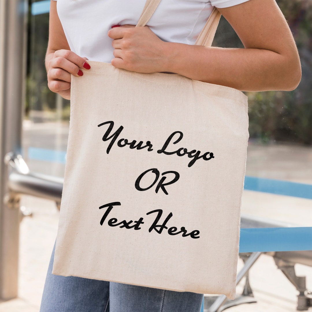 Custom Printed Personalised Canvas Tote Bag Shoulder Bag Shopping Bag ...